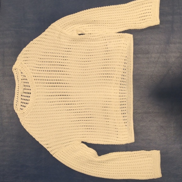 Vince | Sweaters | Vince White Cotton Sweater | Poshmark
